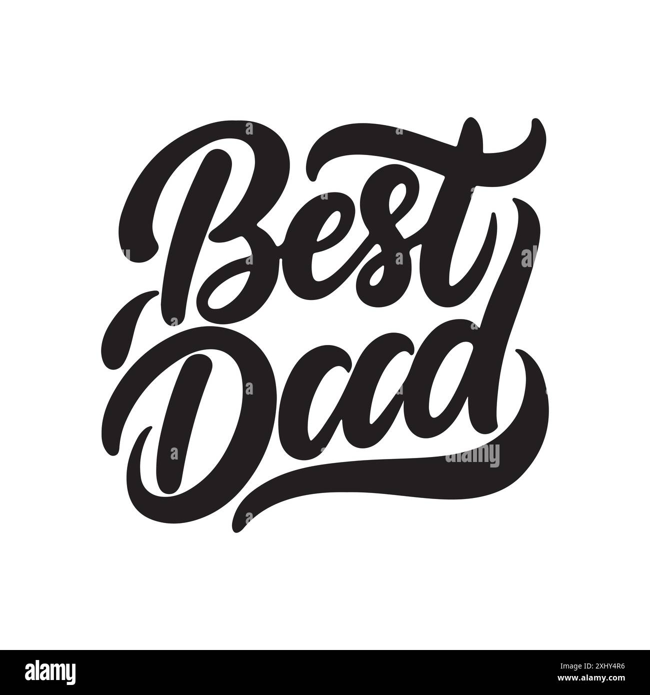 Celebrate Dad: Artistic Typography and Silhouette Illustrations Stock ...