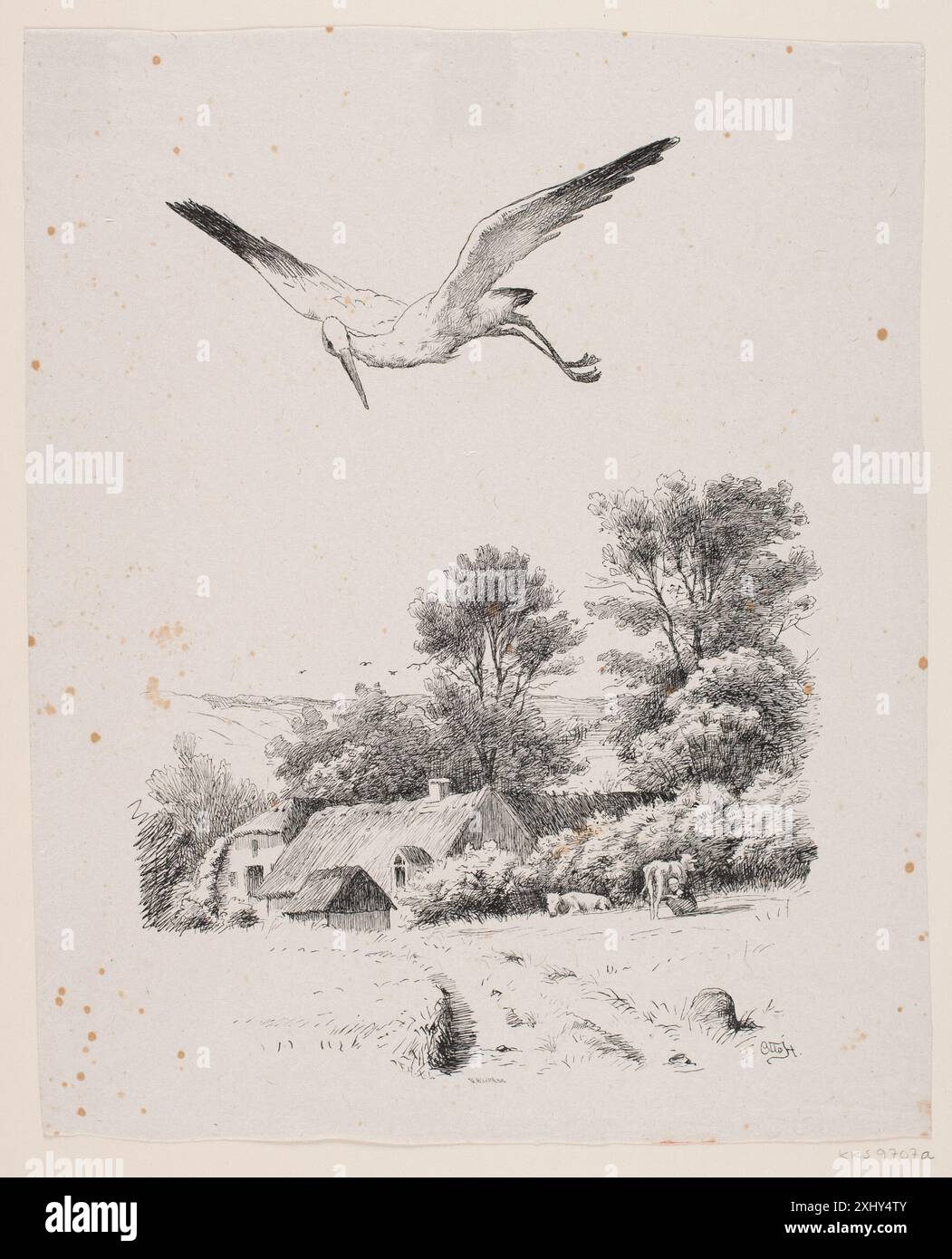 Illustration to Christian Winther, "Chresten and Lene Bøhme, Waldemar ...