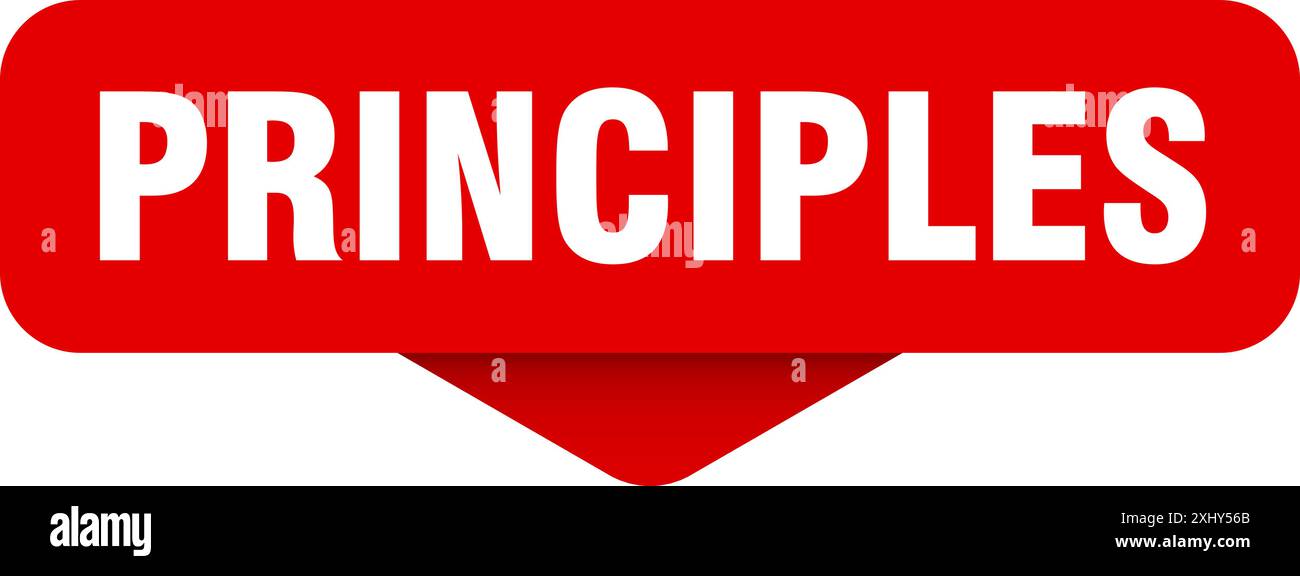 principles sticker. principles sign on transparent background ...