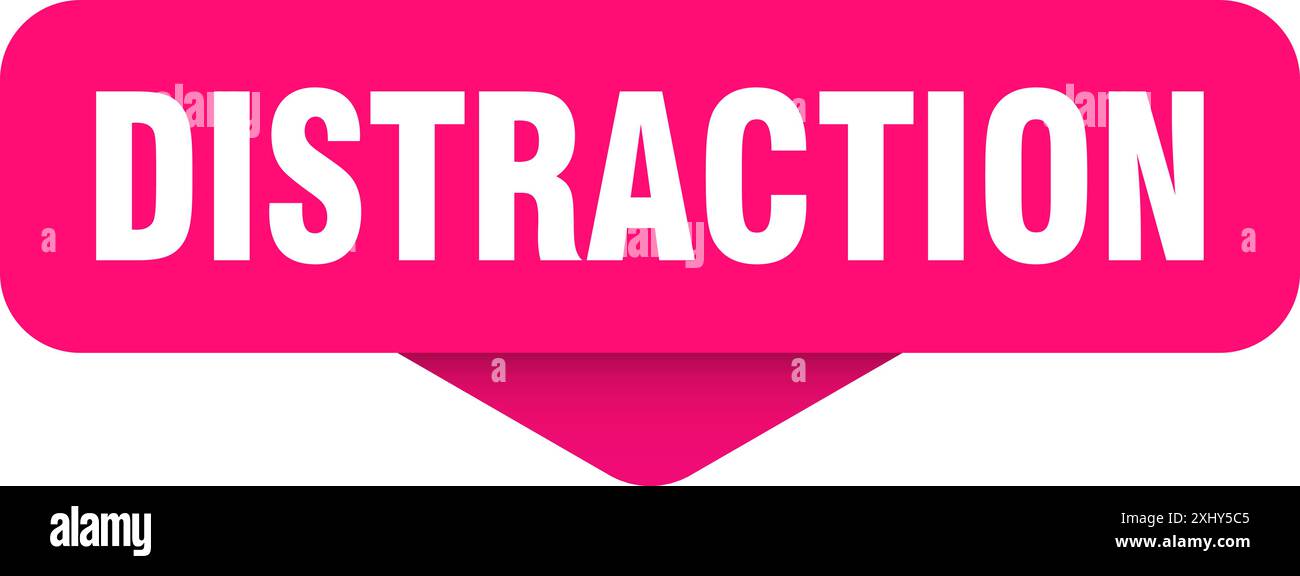 distraction sticker. distraction sign on transparent background ...