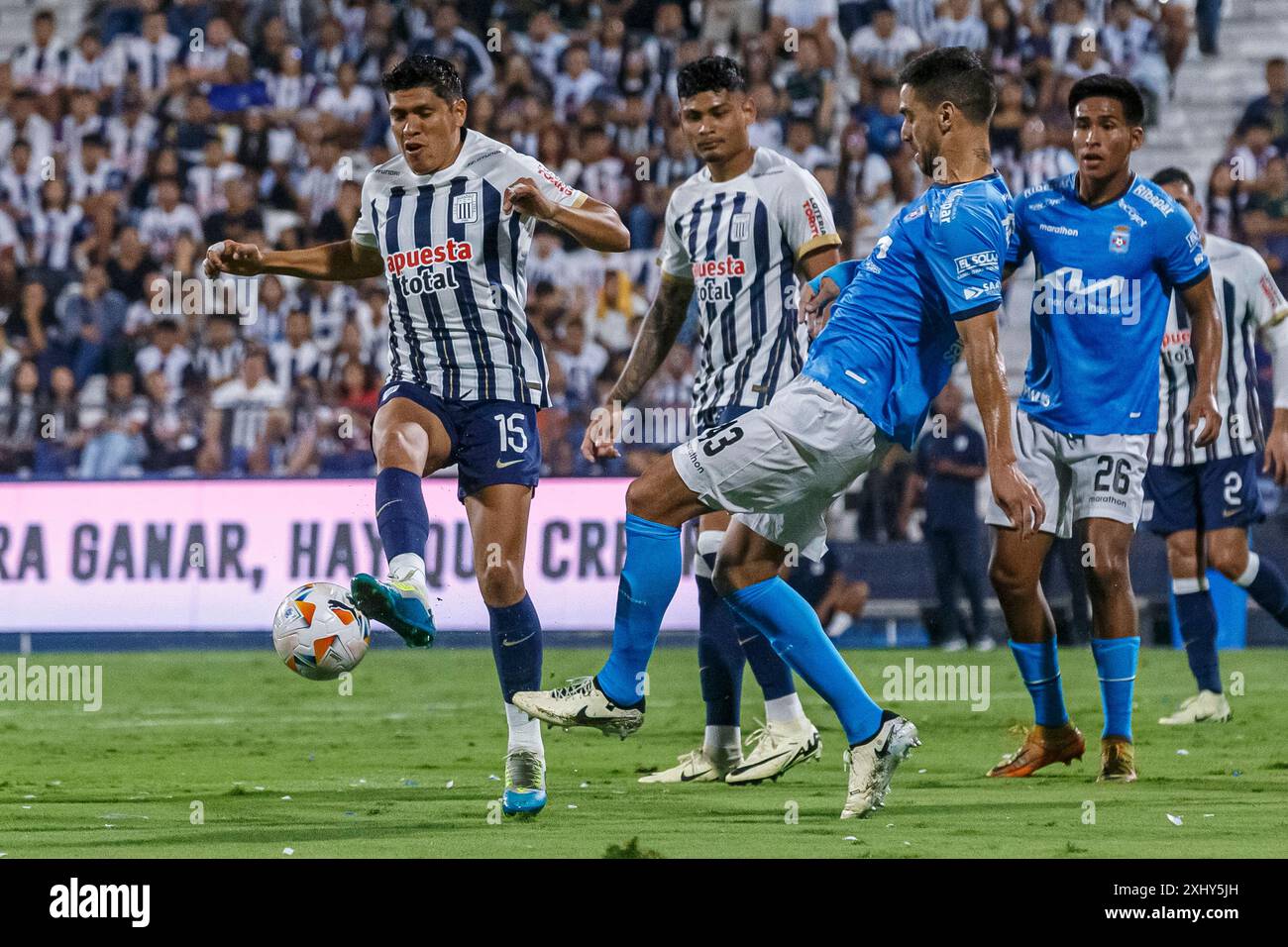 LIMA, PERU - MARCH 20: Jesus Castillo of Alianza Lima and Jonathan ...