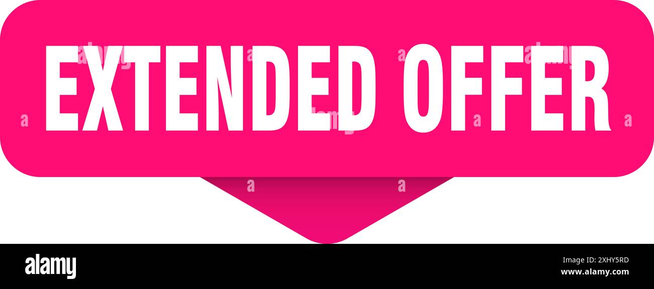 extended offer sticker. extended offer sign on transparent background ...