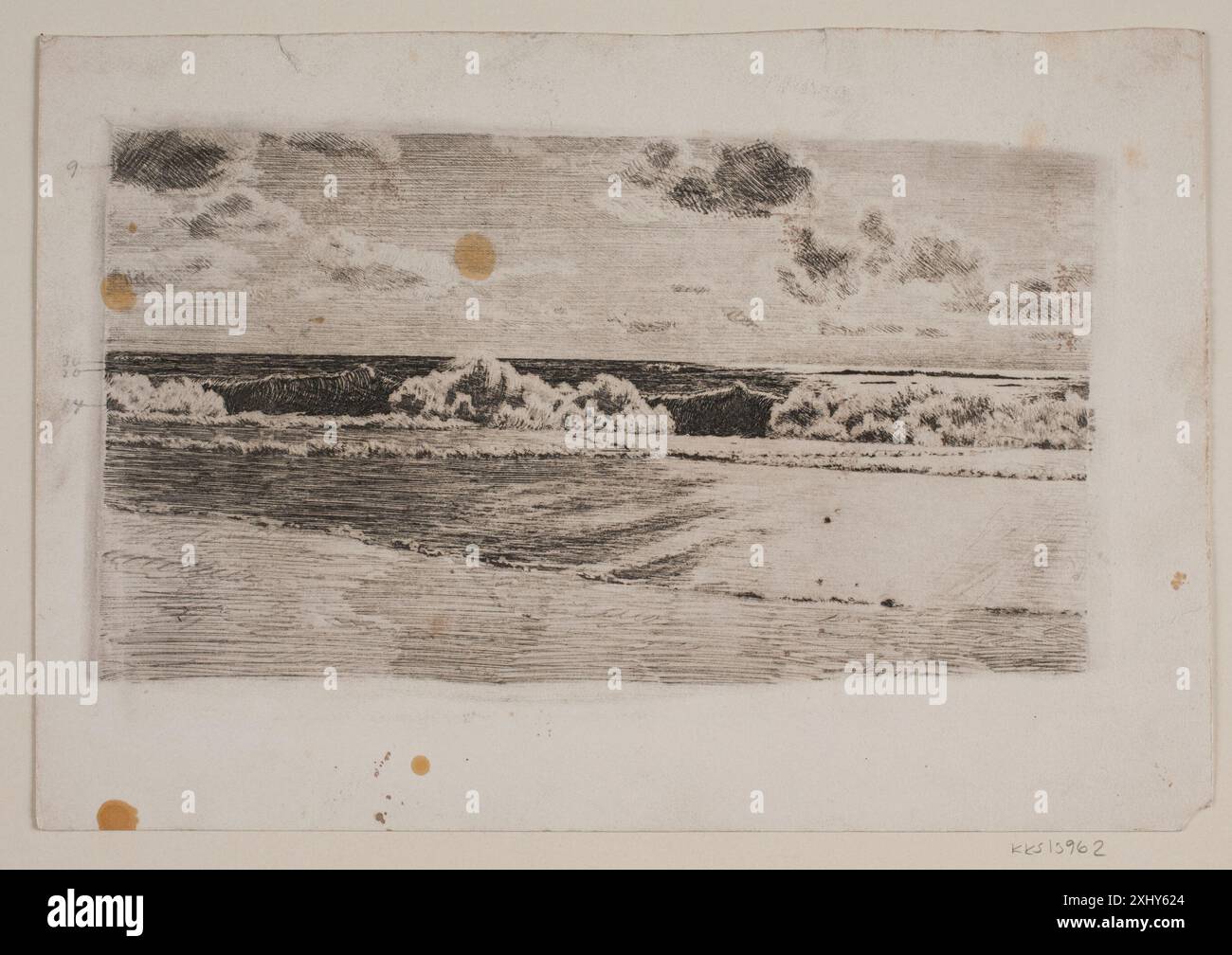 The North Sea Skovgaard, Niels 1858 - 1938 Etching, Print Niels ...