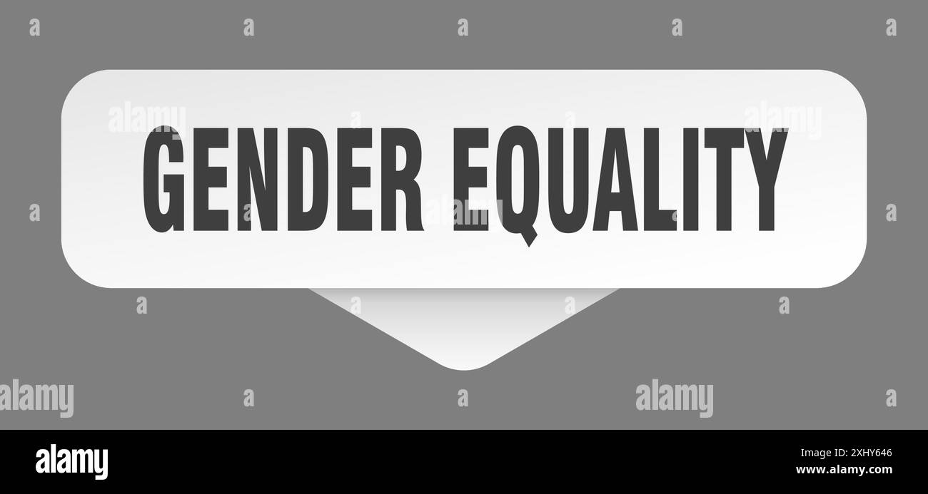 gender equality sticker. gender equality sign isolated on gray ...