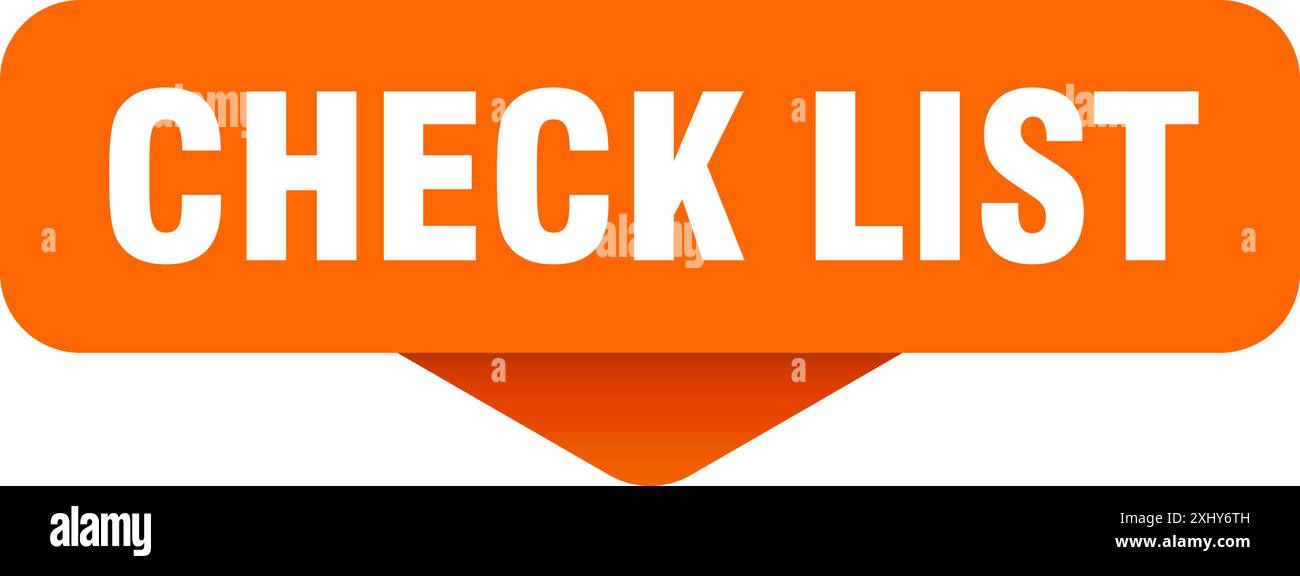 check list sticker. check list sign on transparent background ...