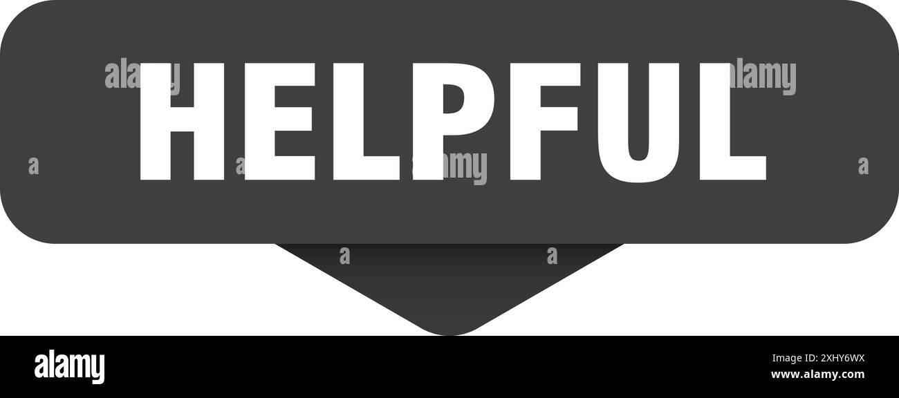 helpful sticker. helpful sign on transparent background. rectangular ...