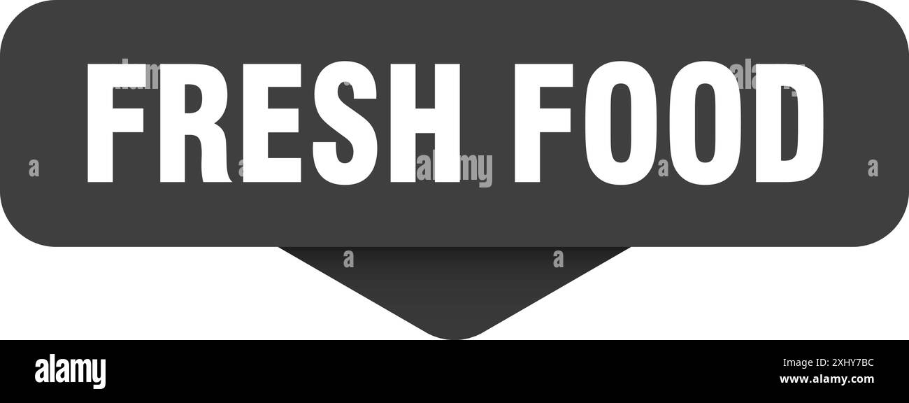 fresh food sticker. fresh food sign on transparent background ...