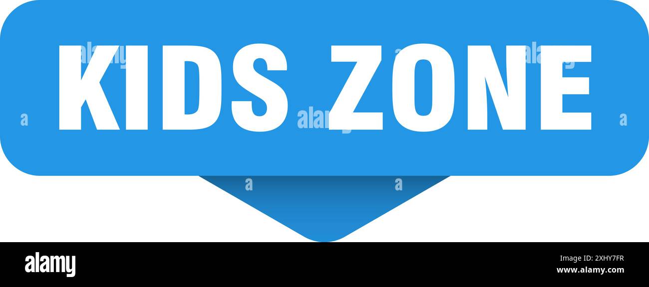 kids zone sticker. kids zone sign on transparent background ...