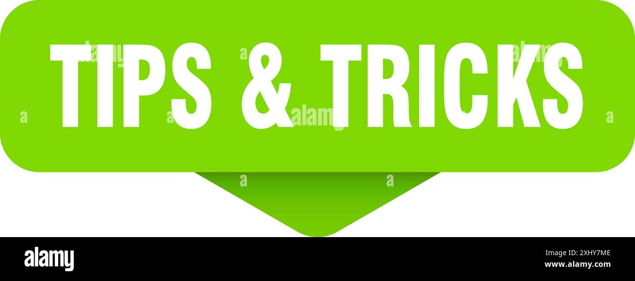 tips & tricks sticker. tips & tricks sign on transparent background ...