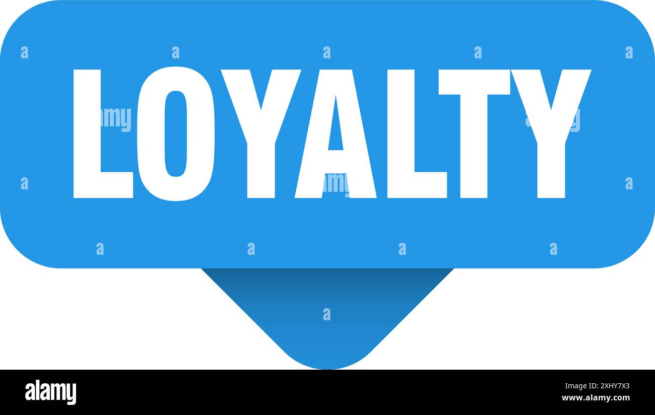 loyalty sticker. loyalty sign on transparent background. rectangular ...