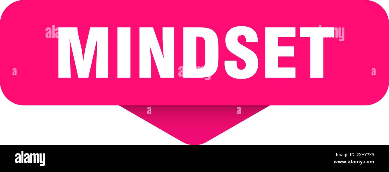 mindset sticker. mindset sign on transparent background. rectangular ...