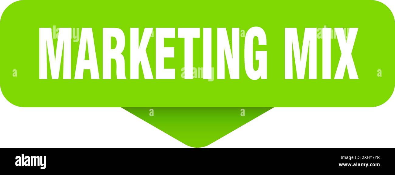 marketing mix sticker. marketing mix sign on transparent background ...