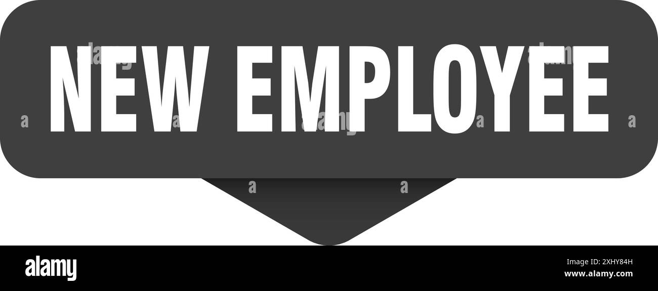 new employee sticker. new employee sign on transparent background ...