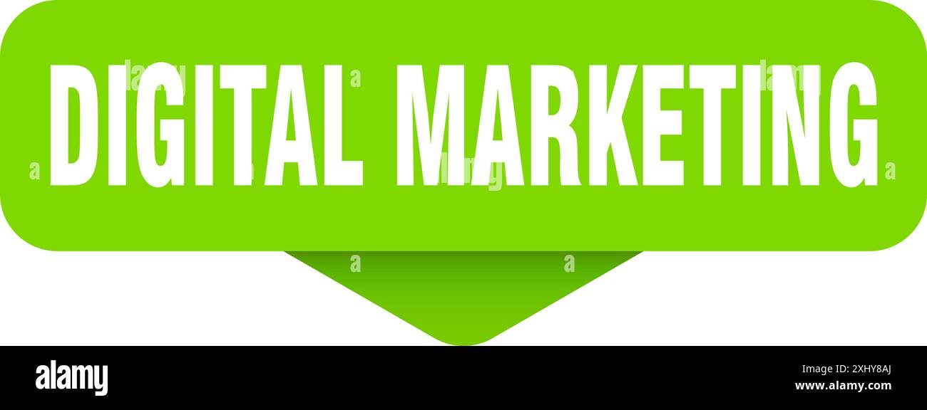 digital marketing sticker. digital marketing sign on transparent ...