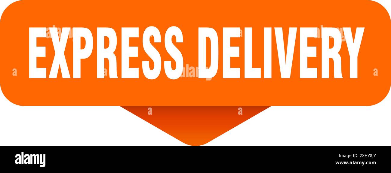 express delivery sticker. express delivery sign on transparent ...