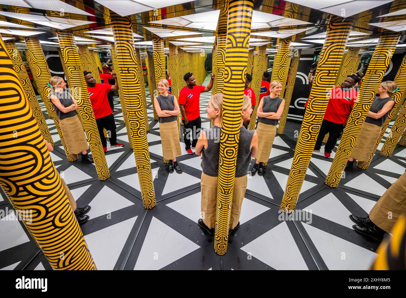 London, UK. 16th July, 2024. A maze of mirrors - The launch of Paradox ...