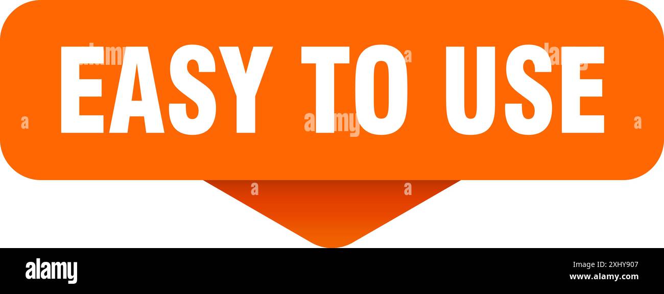 easy to use sticker. easy to use sign on transparent background ...