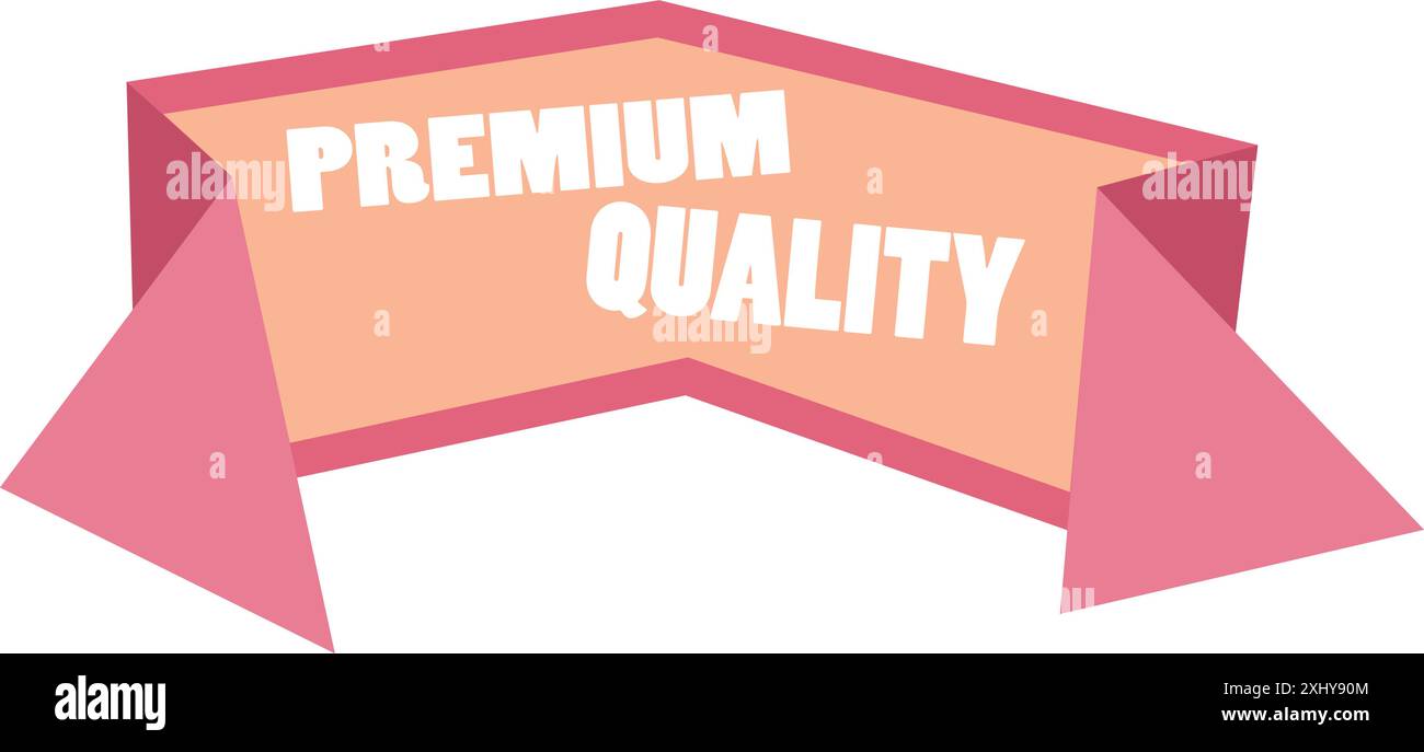 Pink ribbon with premium quality Stock Vector Image & Art - Alamy