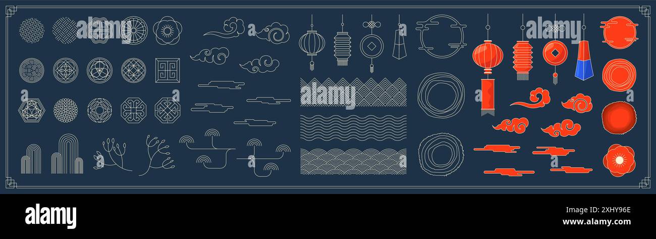 Gold flower japanese hi-res stock photography and images - Alamy