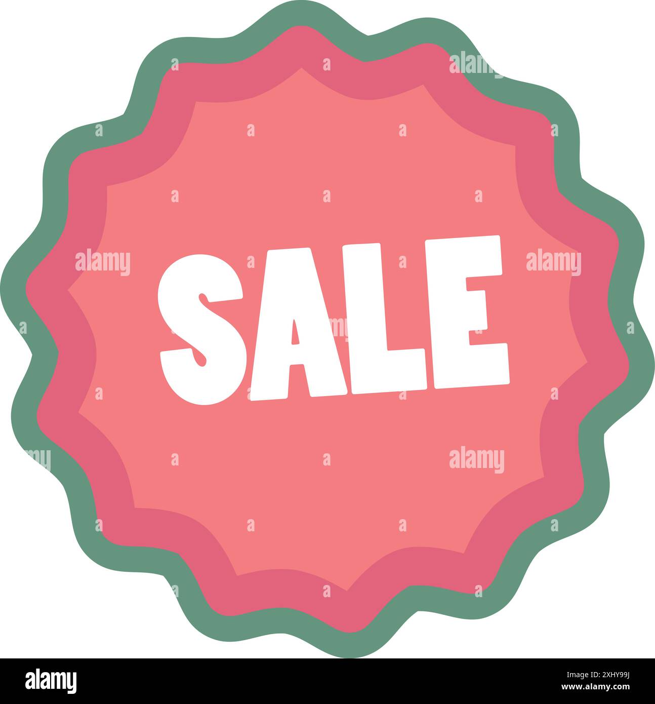 Pink and green sale seal Stock Vector Image & Art - Alamy