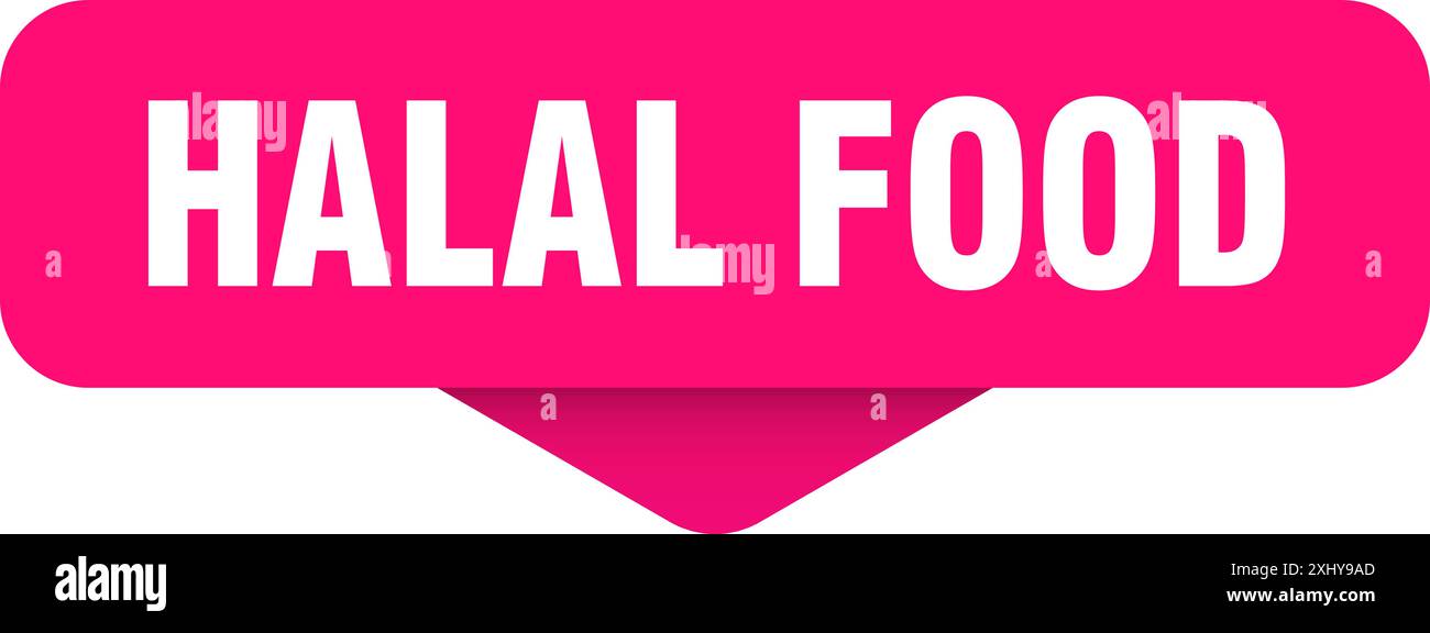 halal food sticker. halal food sign on transparent background ...