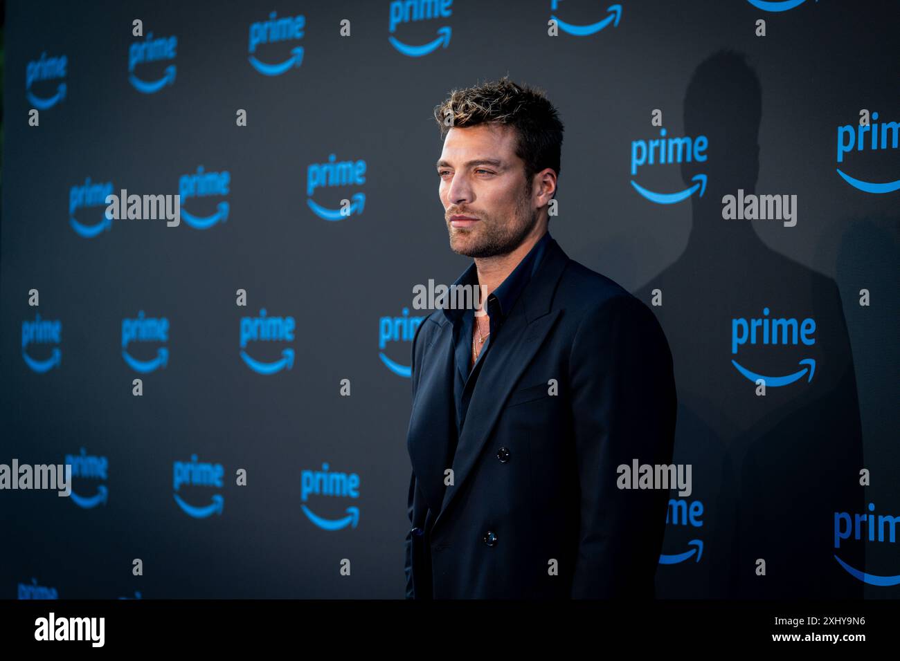 ROME, ITALY - JULY 15: Simone Susinna attends the photocall of Prime Video 2024 at Villa Miani ...
