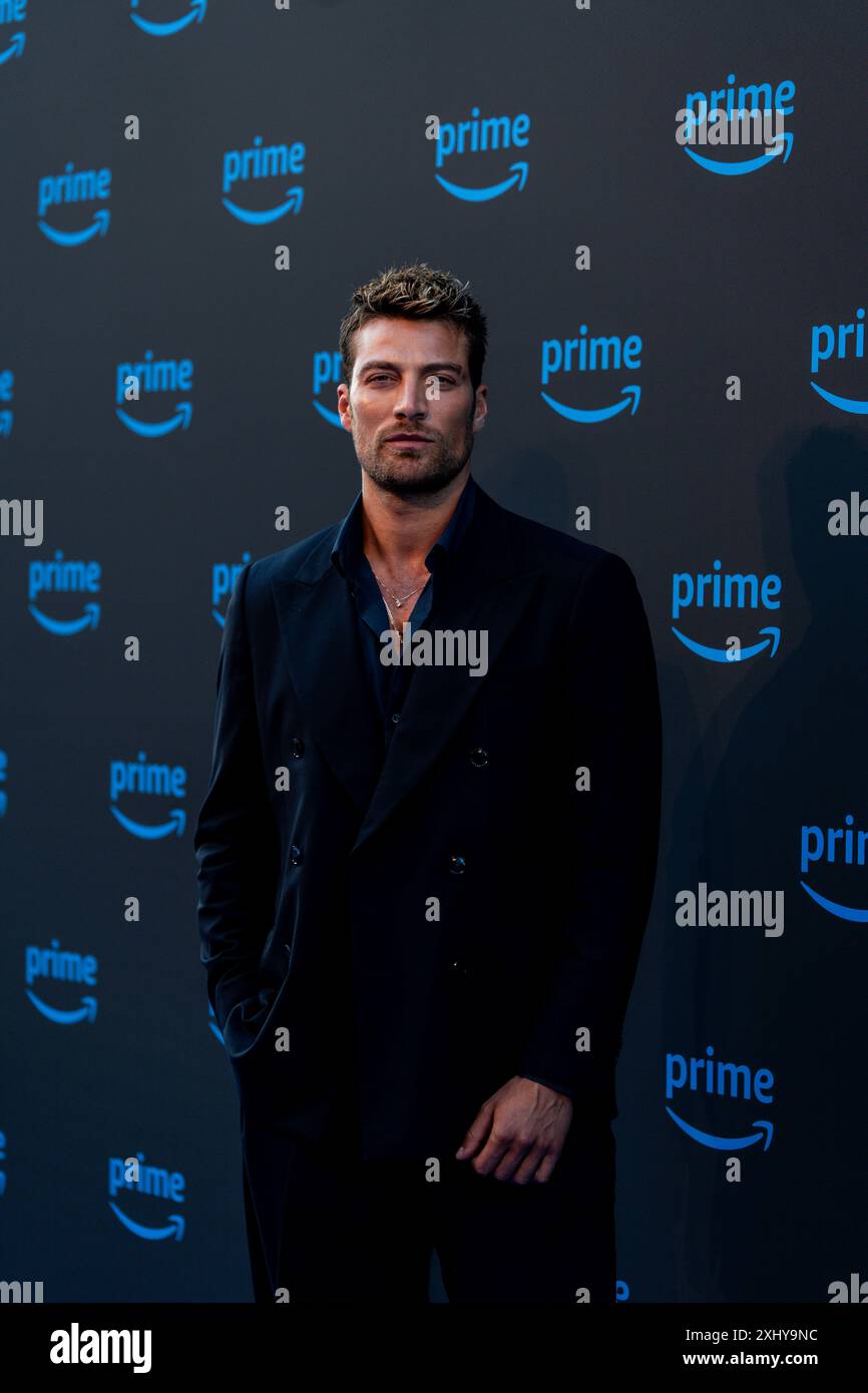 ROME, ITALY - JULY 15: Simone Susinna attends the photocall of Prime Video 2024 at Villa Miani ...