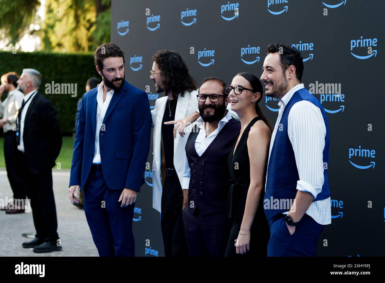 ROME, ITALY - JULY 15: The Jackal attend the photocall of Prime Video 2024 at Villa Miani in ...