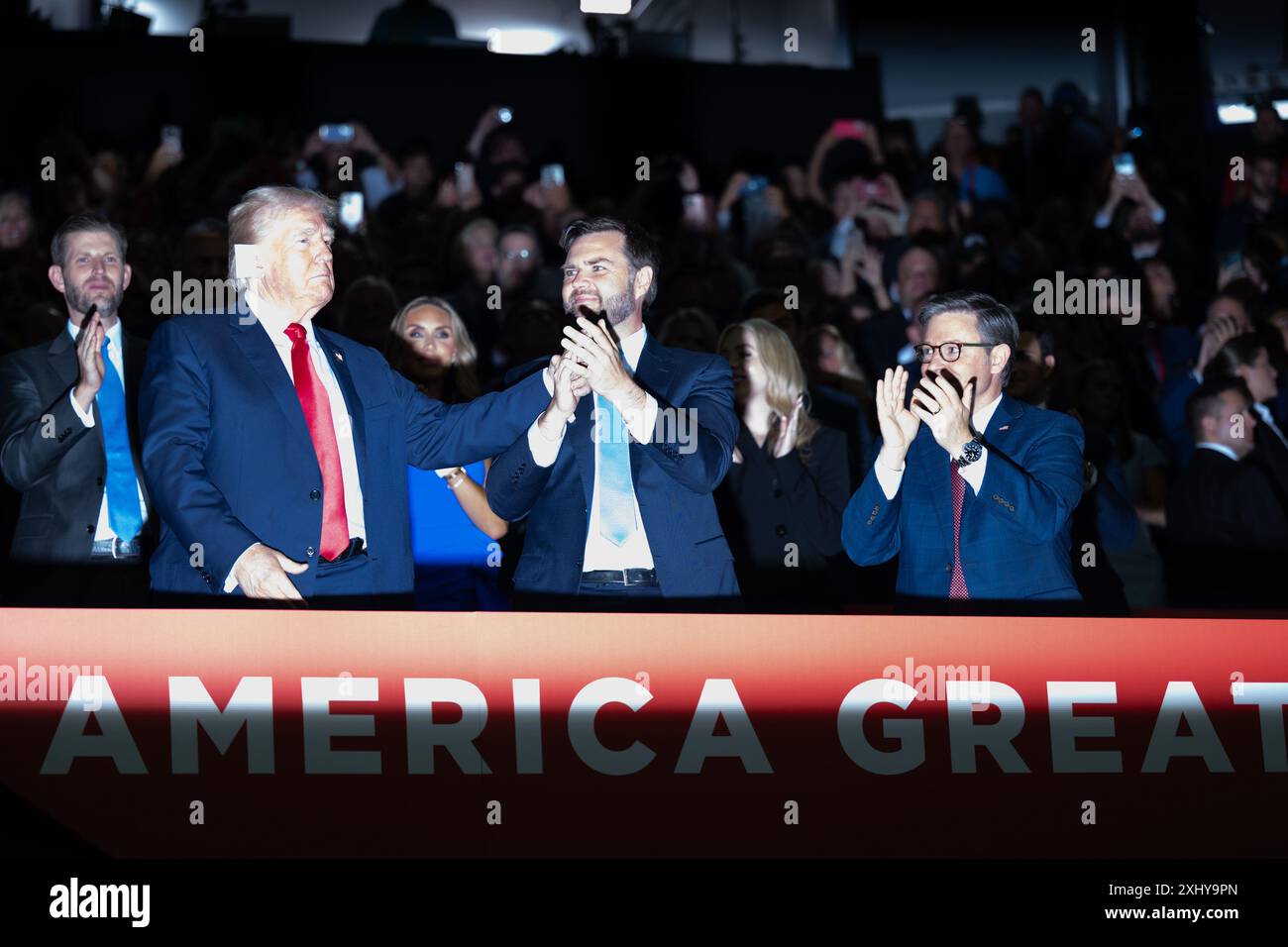 Milwaukee, USA. 15th July, 2024. Former US President Donald J Trump ...