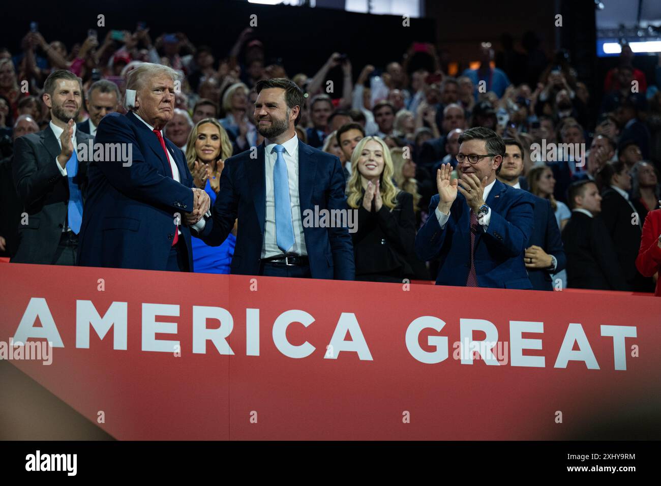 Milwaukee, USA. 15th July, 2024. Former US President Donald J Trump ...