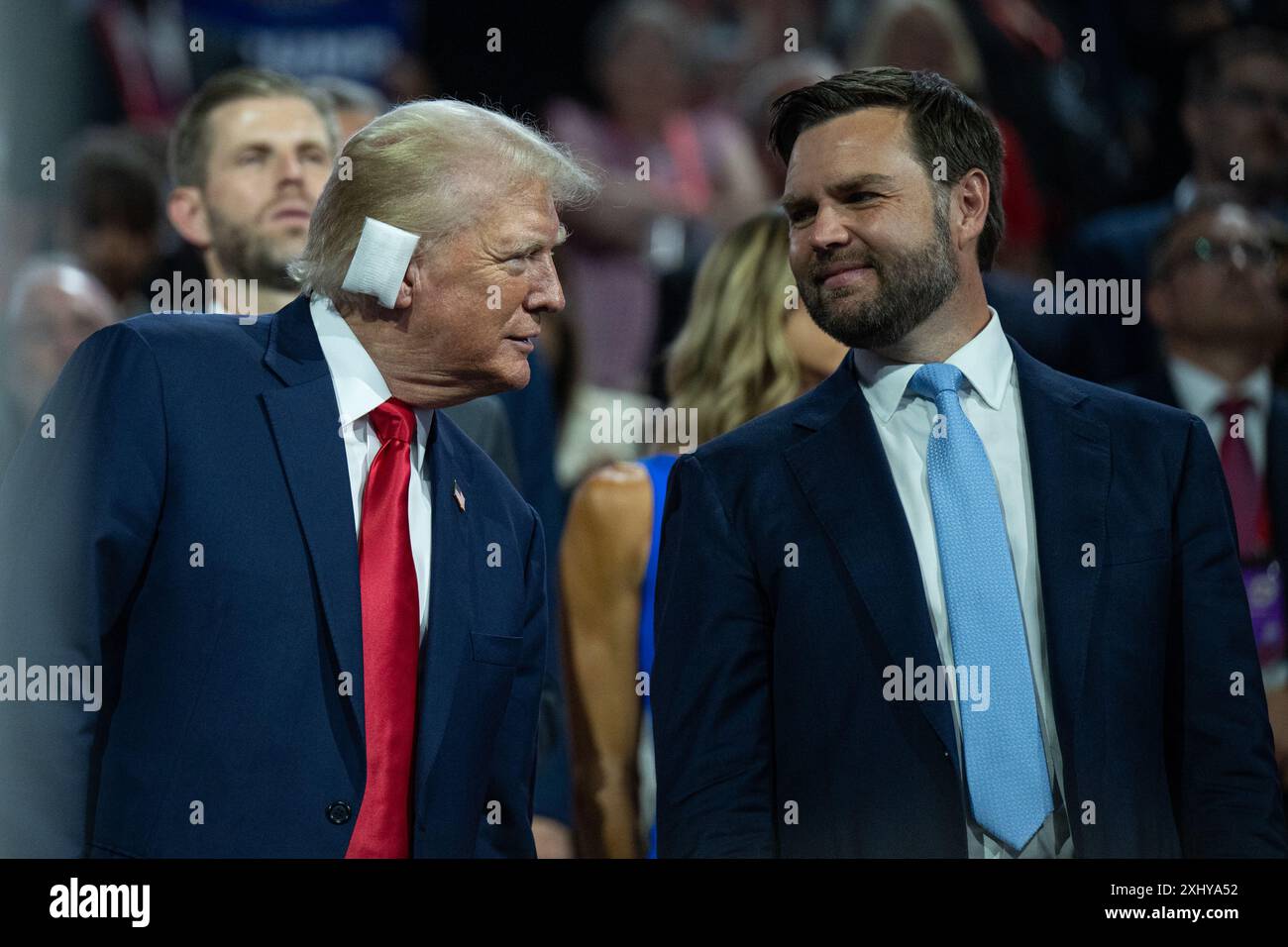 Milwaukee, USA. 15th July, 2024. Former US President Donald J Trump ...