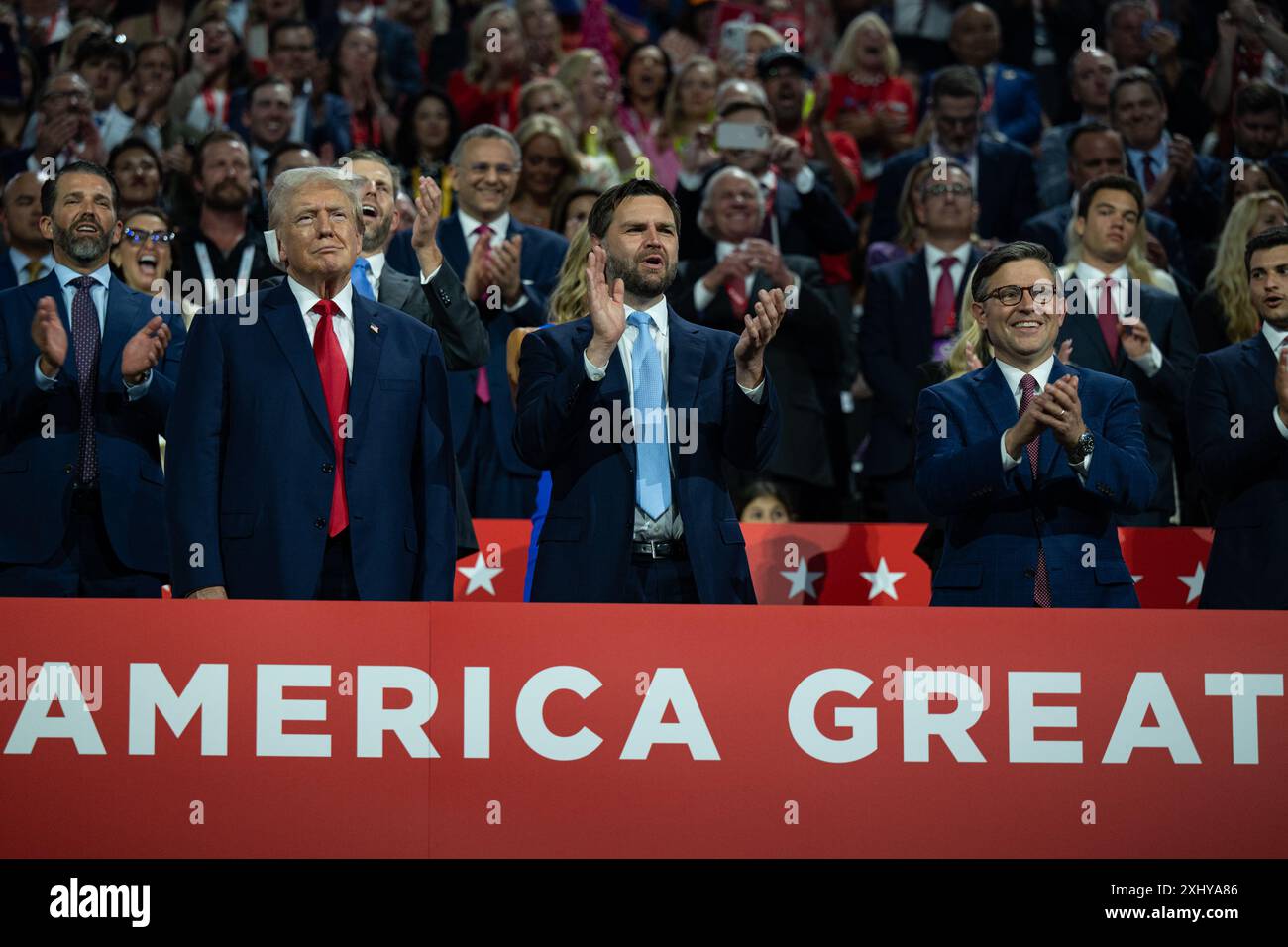 Milwaukee, USA. 15th July, 2024. Former US President Donald J Trump ...