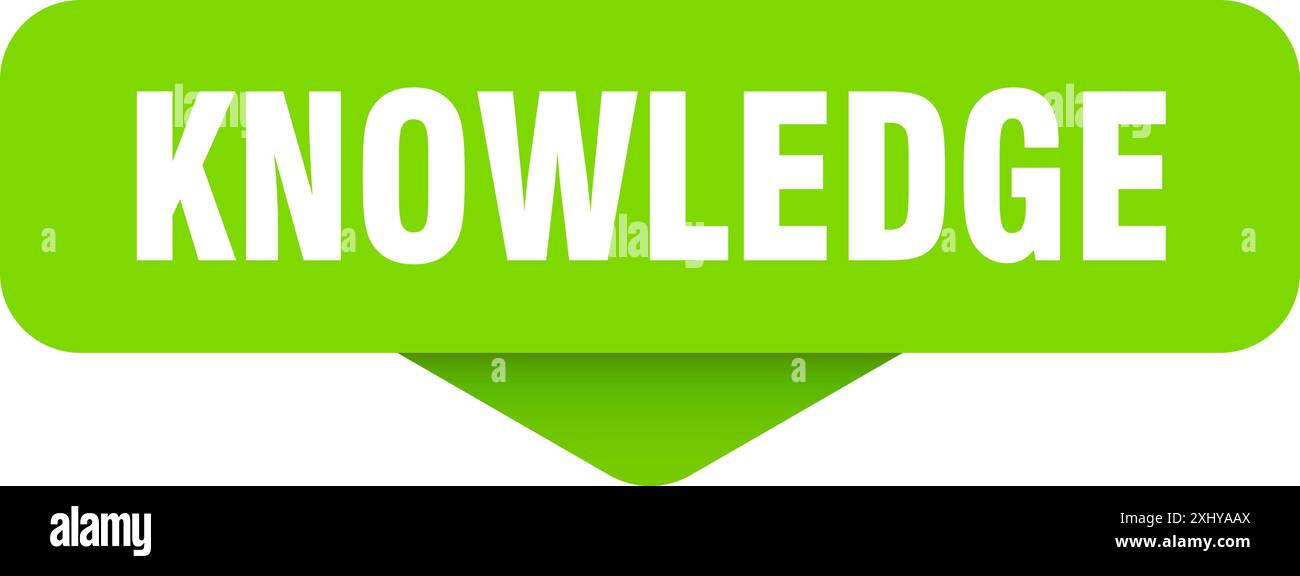 knowledge sticker. knowledge sign on transparent background ...