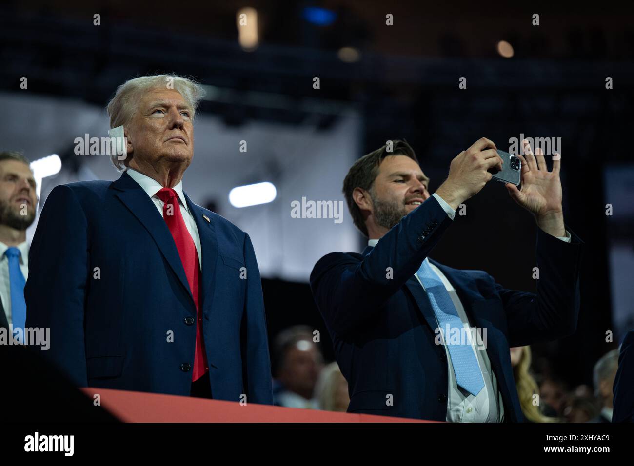 Milwaukee, USA. 15th July, 2024. Former US President Donald J Trump ...