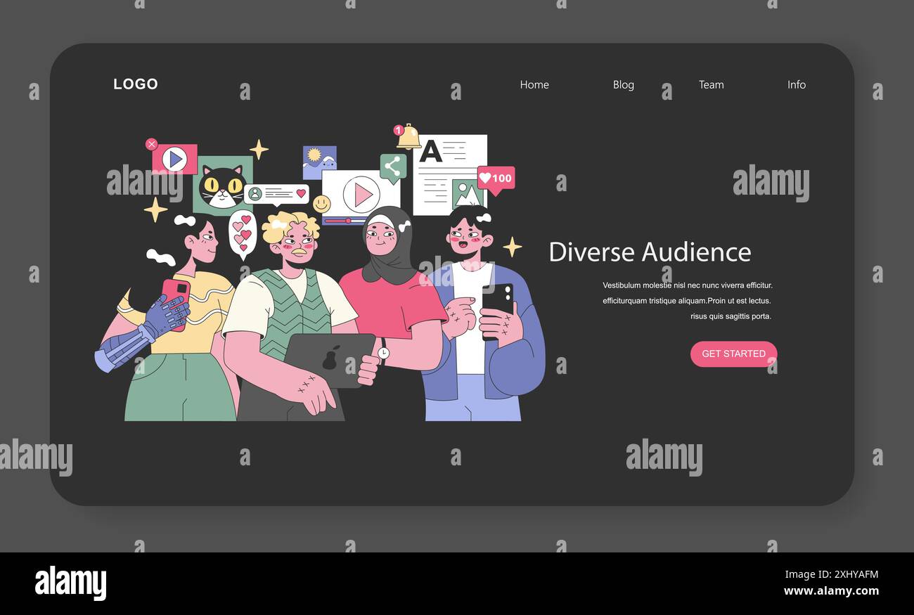 Digital inclusivity Stock Vector Images - Alamy