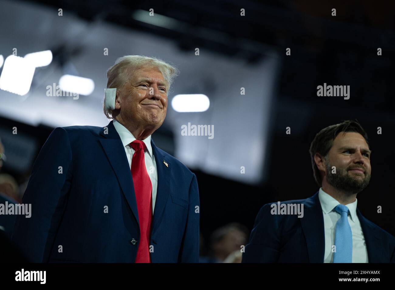 Milwaukee, USA. 15th July, 2024. Former US President Donald J Trump ...