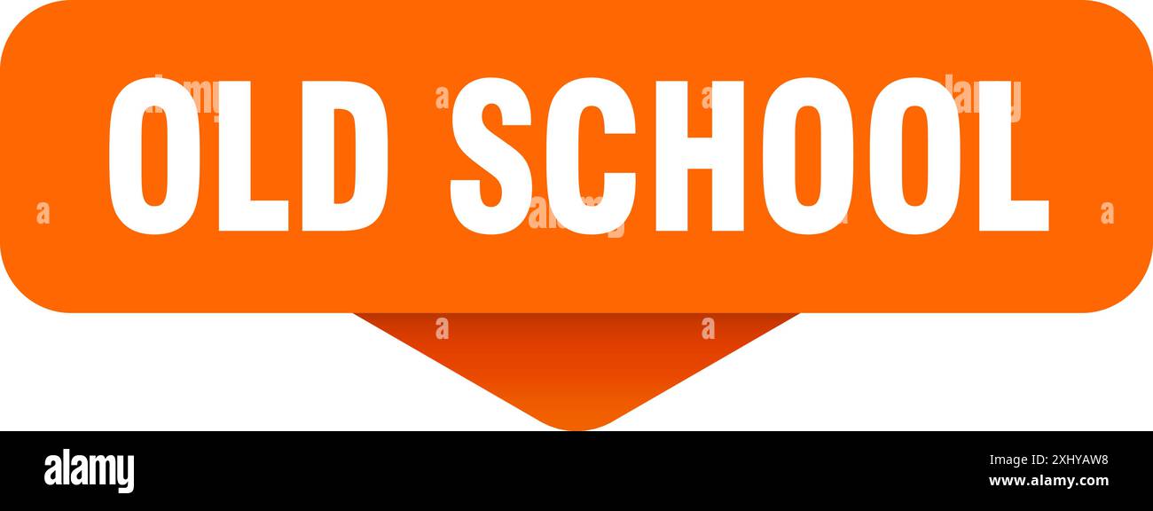old school sticker. old school sign on transparent background ...