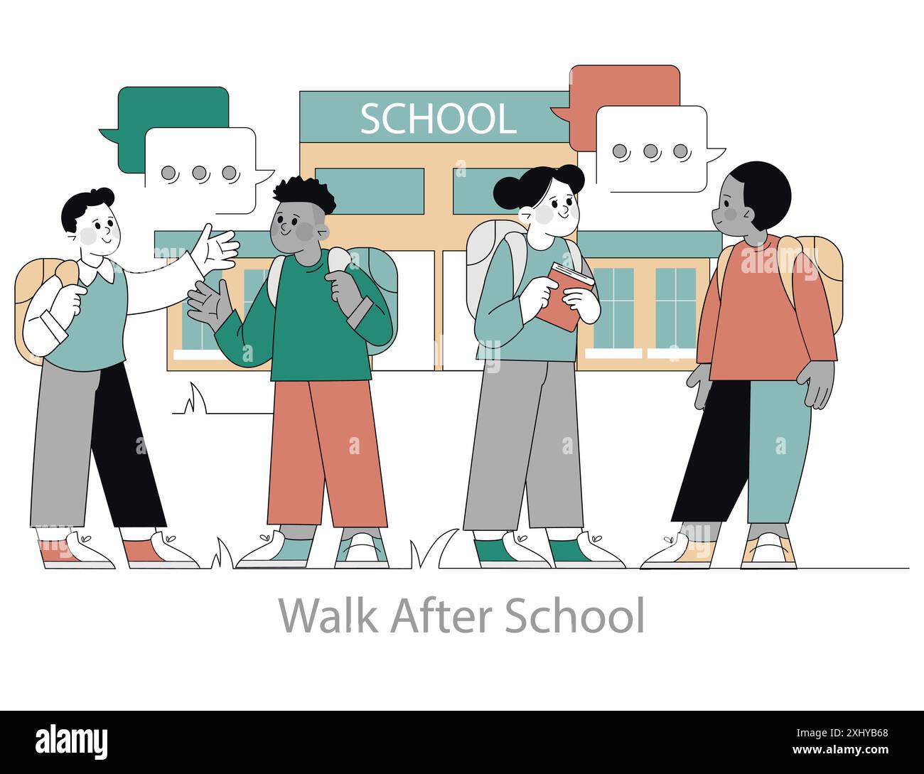 Adolescent campus Cut Out Stock Images & Pictures - Alamy