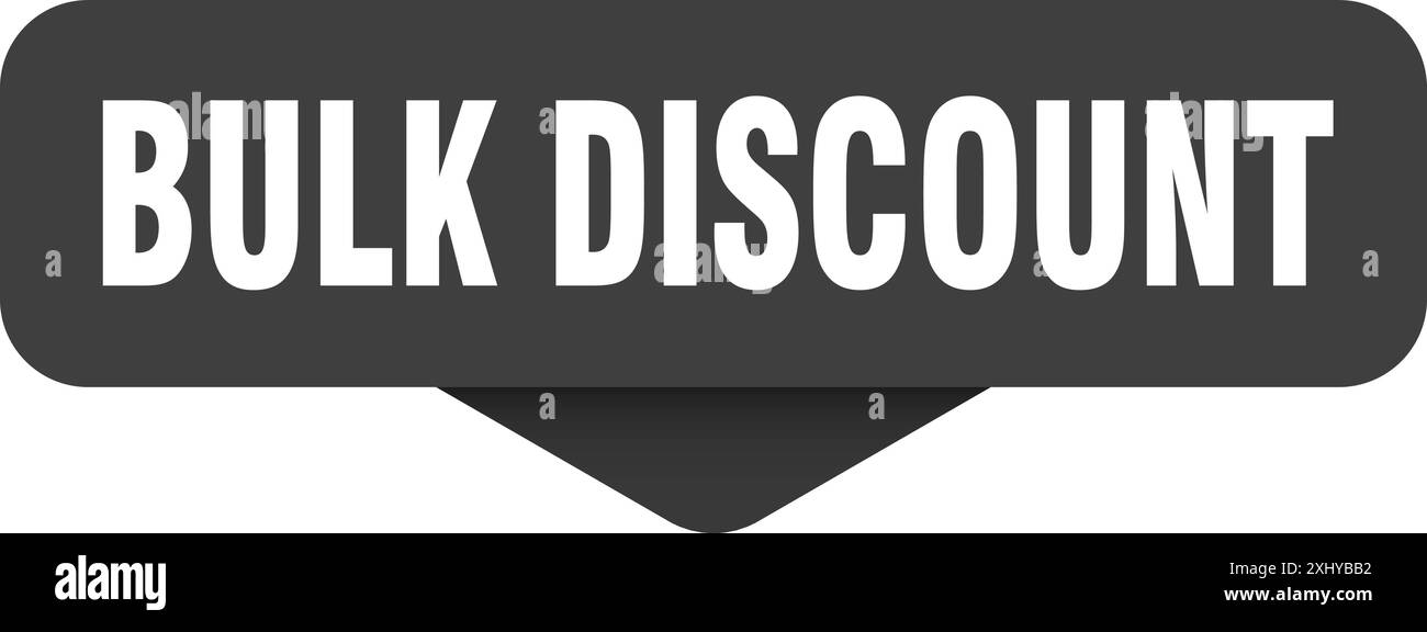 bulk discount sticker. bulk discount sign on transparent background. rectangular button Stock ...
