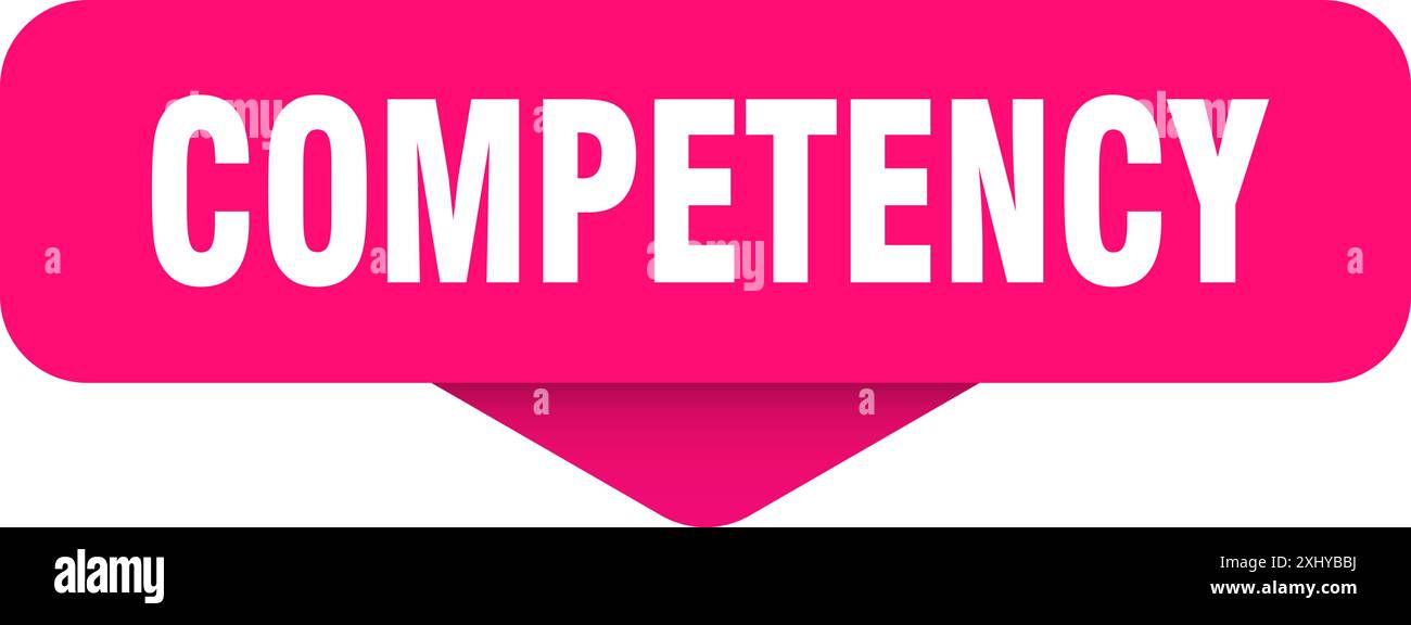 competency sticker. competency sign on transparent background ...