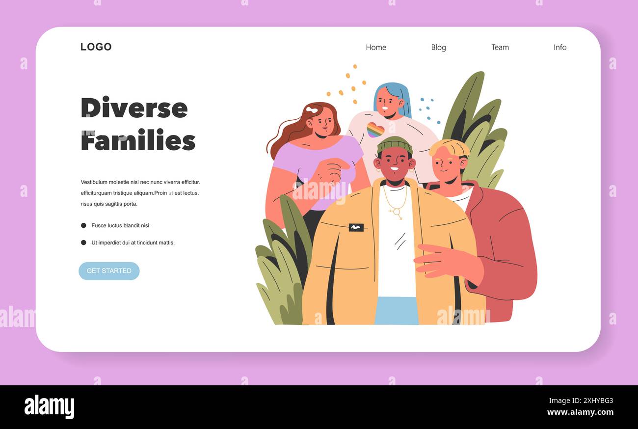 Inclusive families Stock Vector Images - Alamy