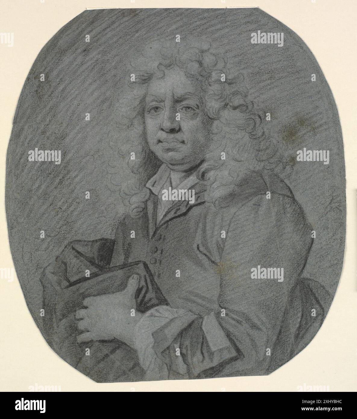 Half-length portrait of a man with a wig Ashfield, Edmund 1700 - 1698 ...