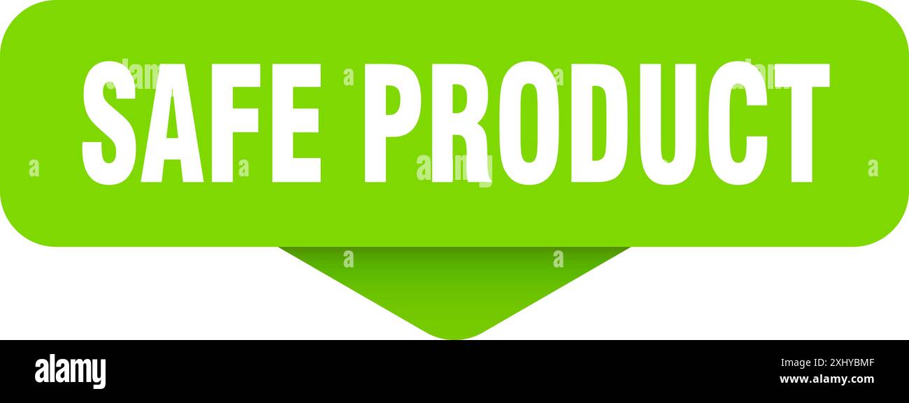 safe product sticker. safe product sign on transparent background ...