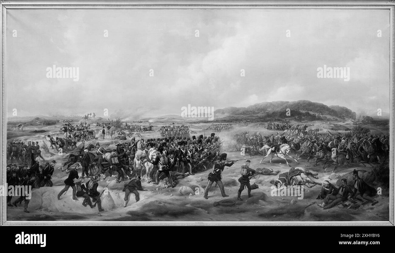 Battle of Isted on July 25, 1850 Simonsen, Niels 1807 - 1885 Painting ...