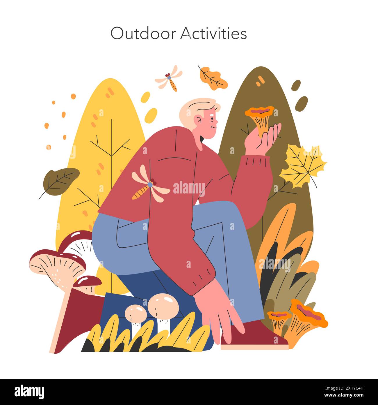 Outdoor adventure in autumn Cut Out Stock Images & Pictures - Alamy