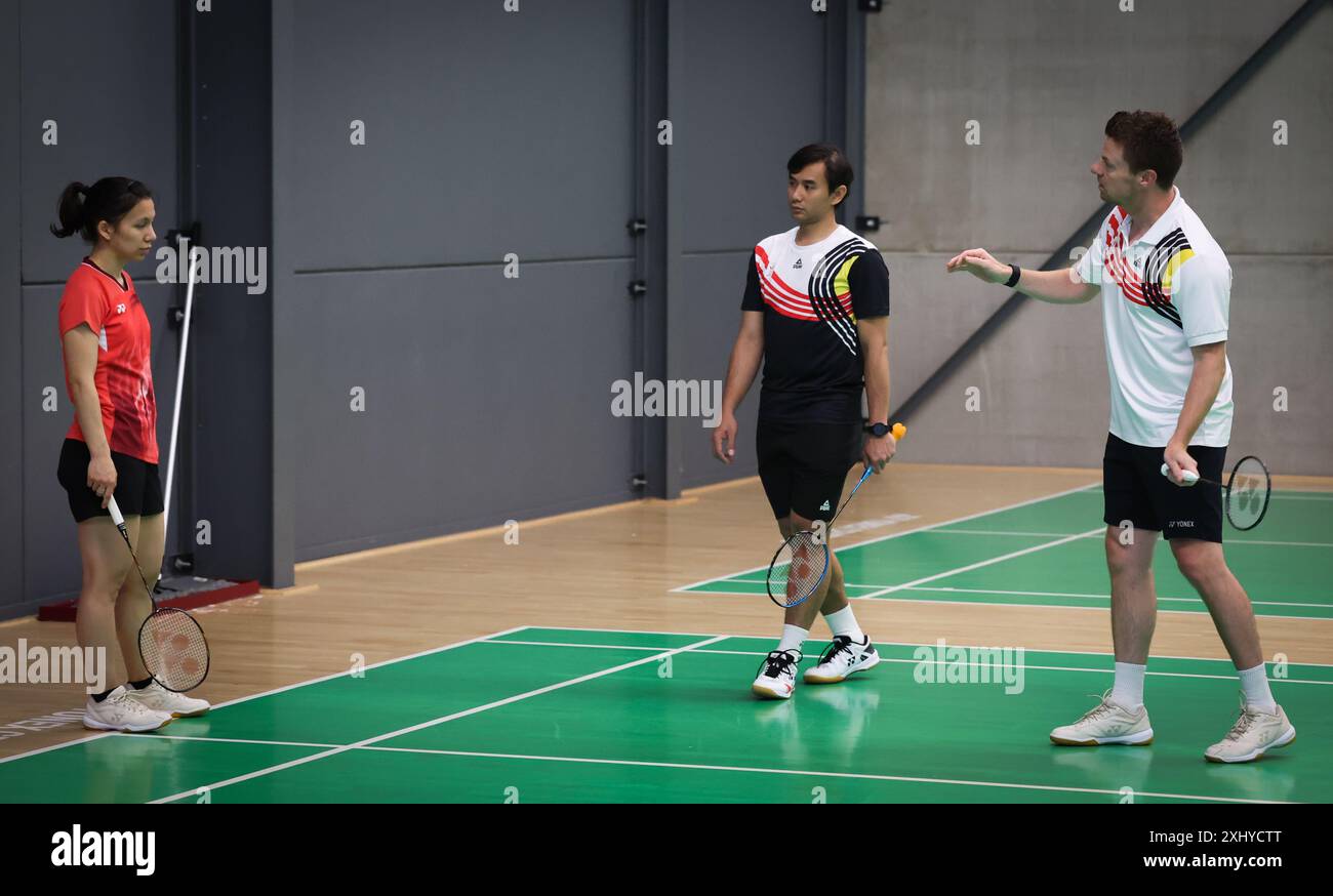 Aartselaar, Belgium. 16th July, 2024. Belgian Lianne Tan and coach ...