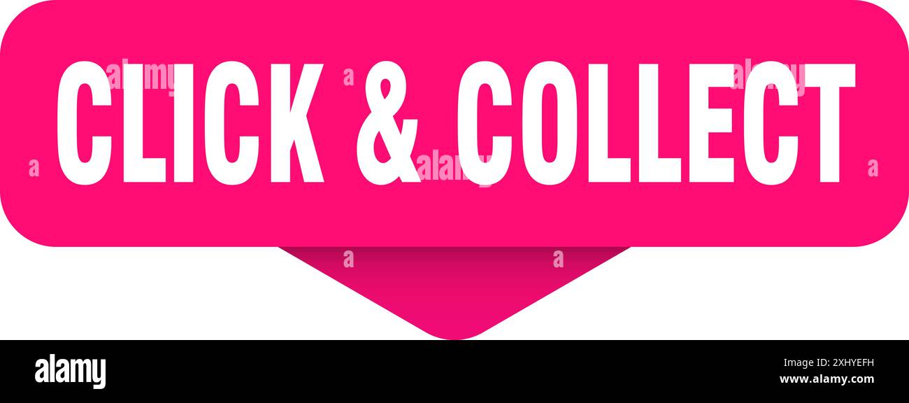 click & collect sticker. click & collect sign on transparent background ...