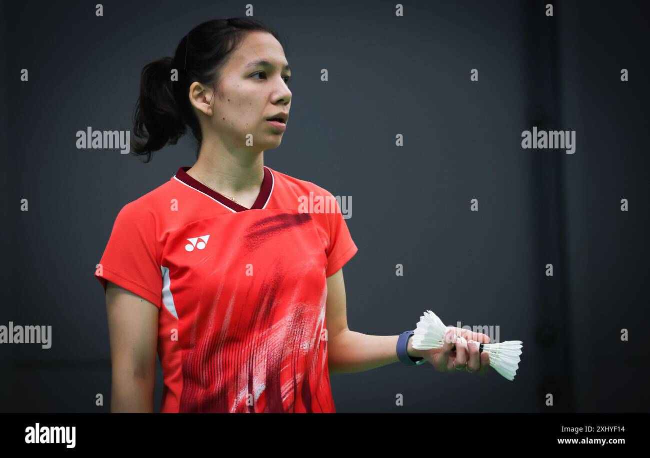 Aartselaar, Belgium. 16th July, 2024. Belgian Lianne Tan pictured in ...