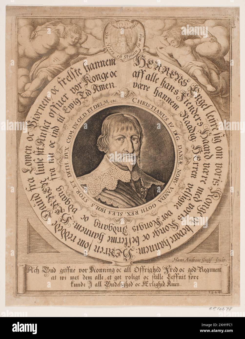 Christian IV Greys, Hans Andreas 1642 - 1656 Copper engraving, Print ...