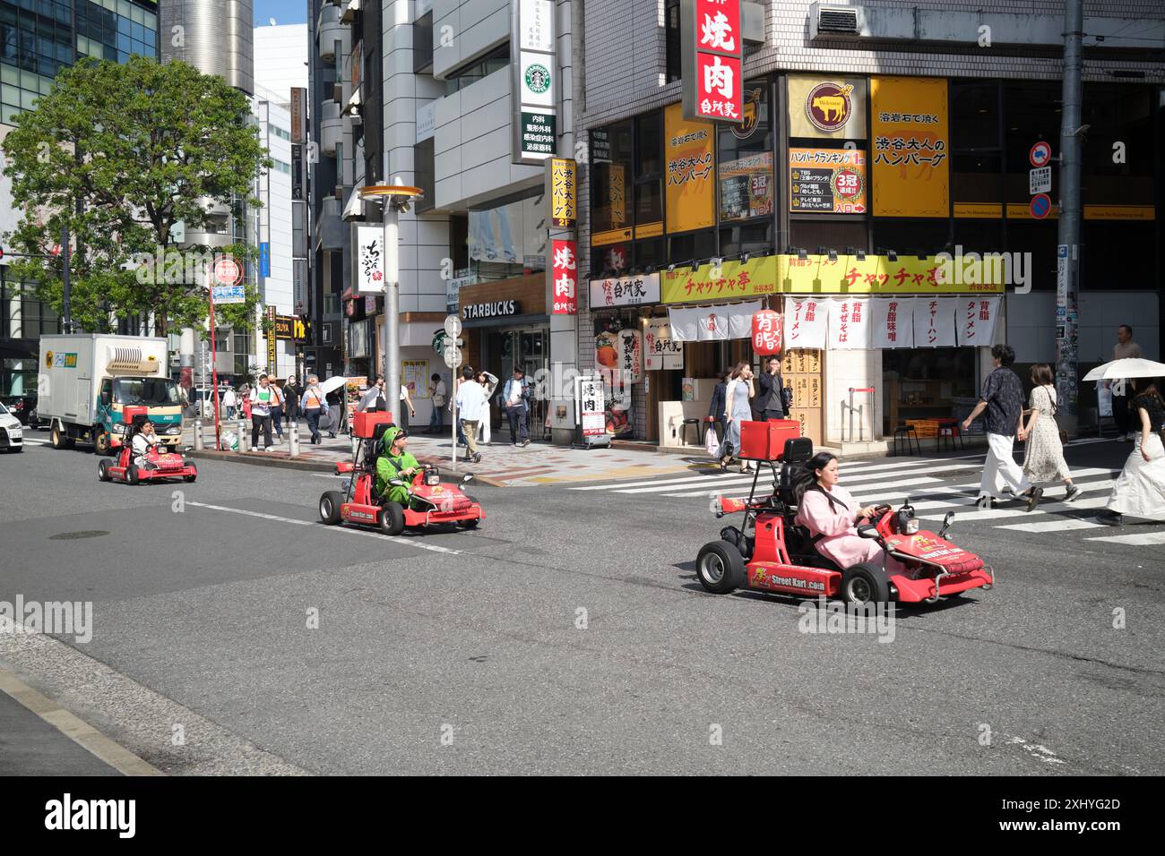 Street Kart Tour in Shibuya Tokyo Japan Stock Photo - Alamy